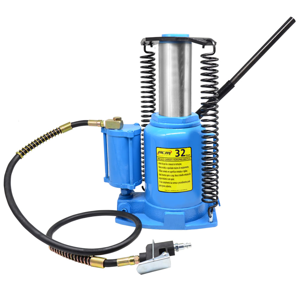 Macaco Hidráulico Garrafa 32TON Hidropneumático MHP32 ACM TOOLS - A ...