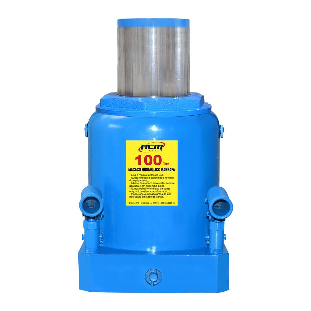 Macaco Hidráulico Garrafa 100Ton MHG100 ACM TOOLS - A Casa dos Macacos