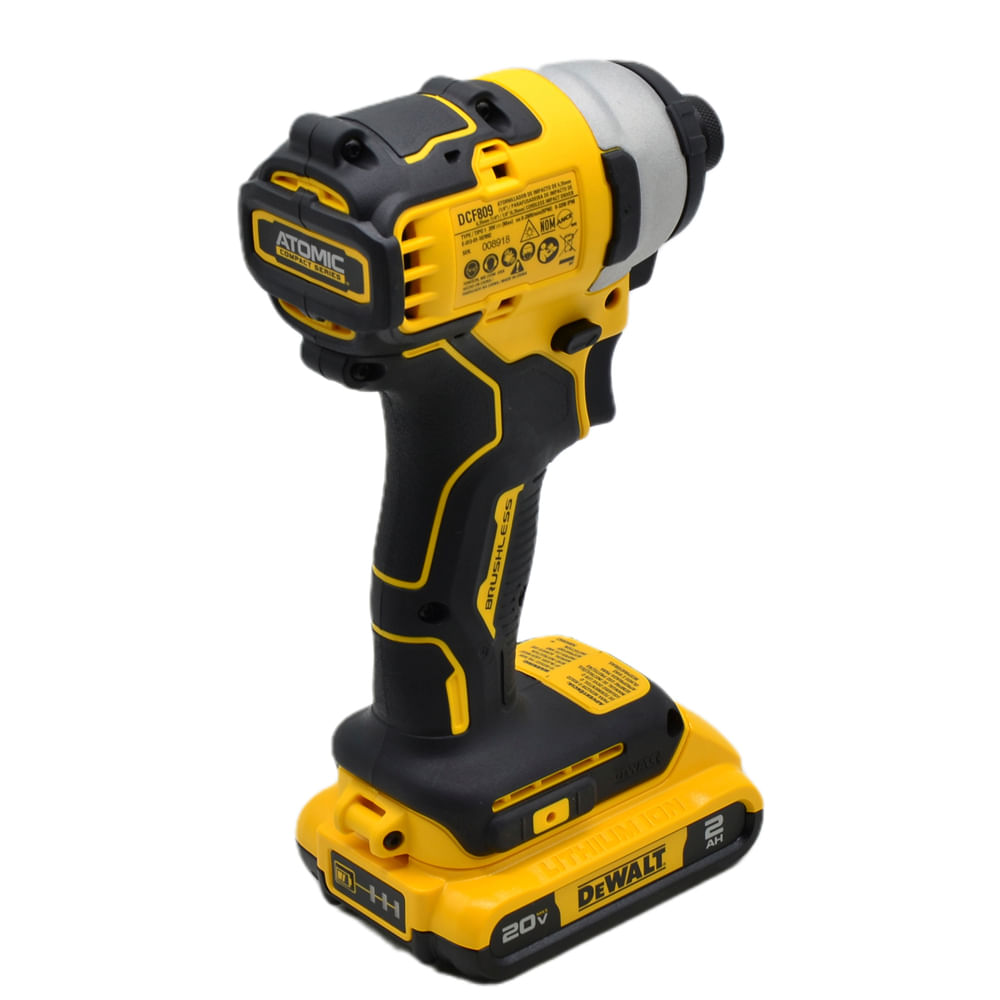 Parafusadeira de Impacto 1/4" 20V MAX XR com bolsa DCF809D2 DEWALT - A Casa dos Macacos