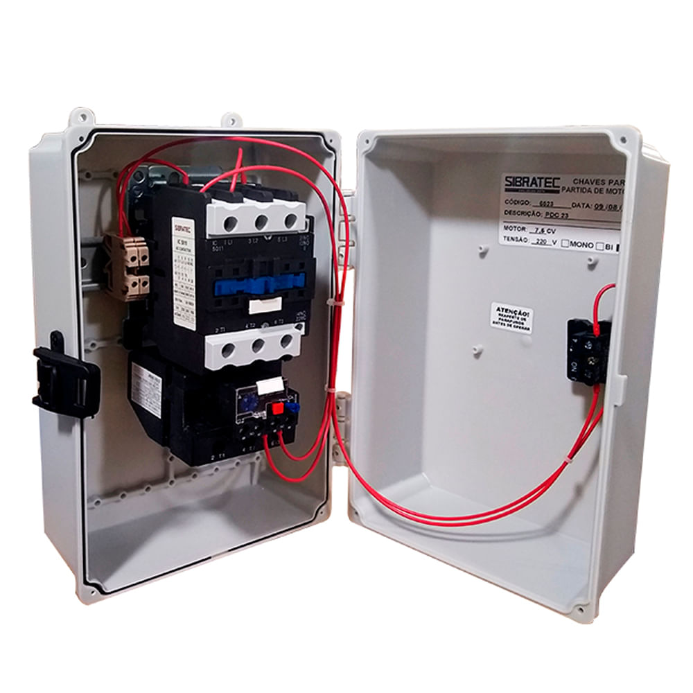 Chave de partida direta 15CV TRIFÁSICA 380V SIBRATEC - A Casa dos Macacos