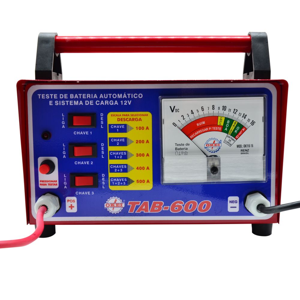 Teste Analisador de Bateria Automático TAB-600SC Okei - A Casa dos Macacos